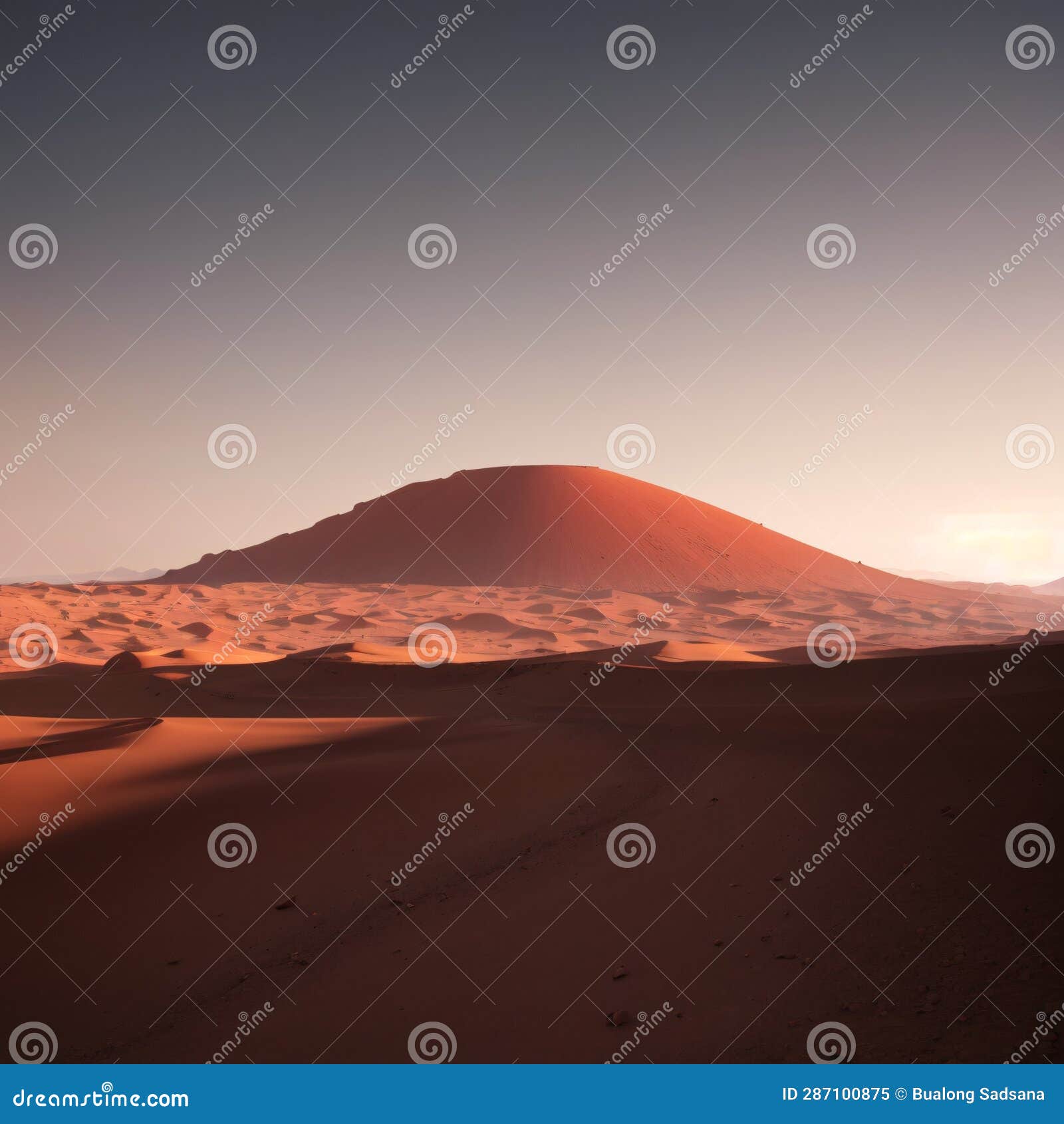 Desert Mars Mountains with a Striking Red Colour. High Resolution Image ...
