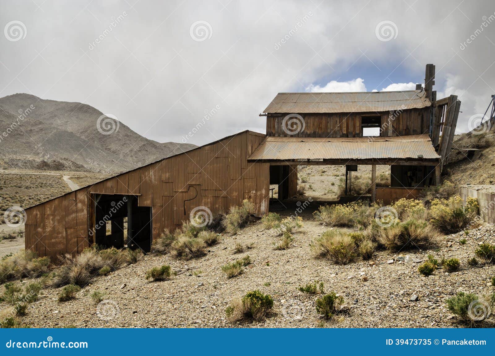 Desert Mine Ruins stock image. Image of remote, rural - 39473735