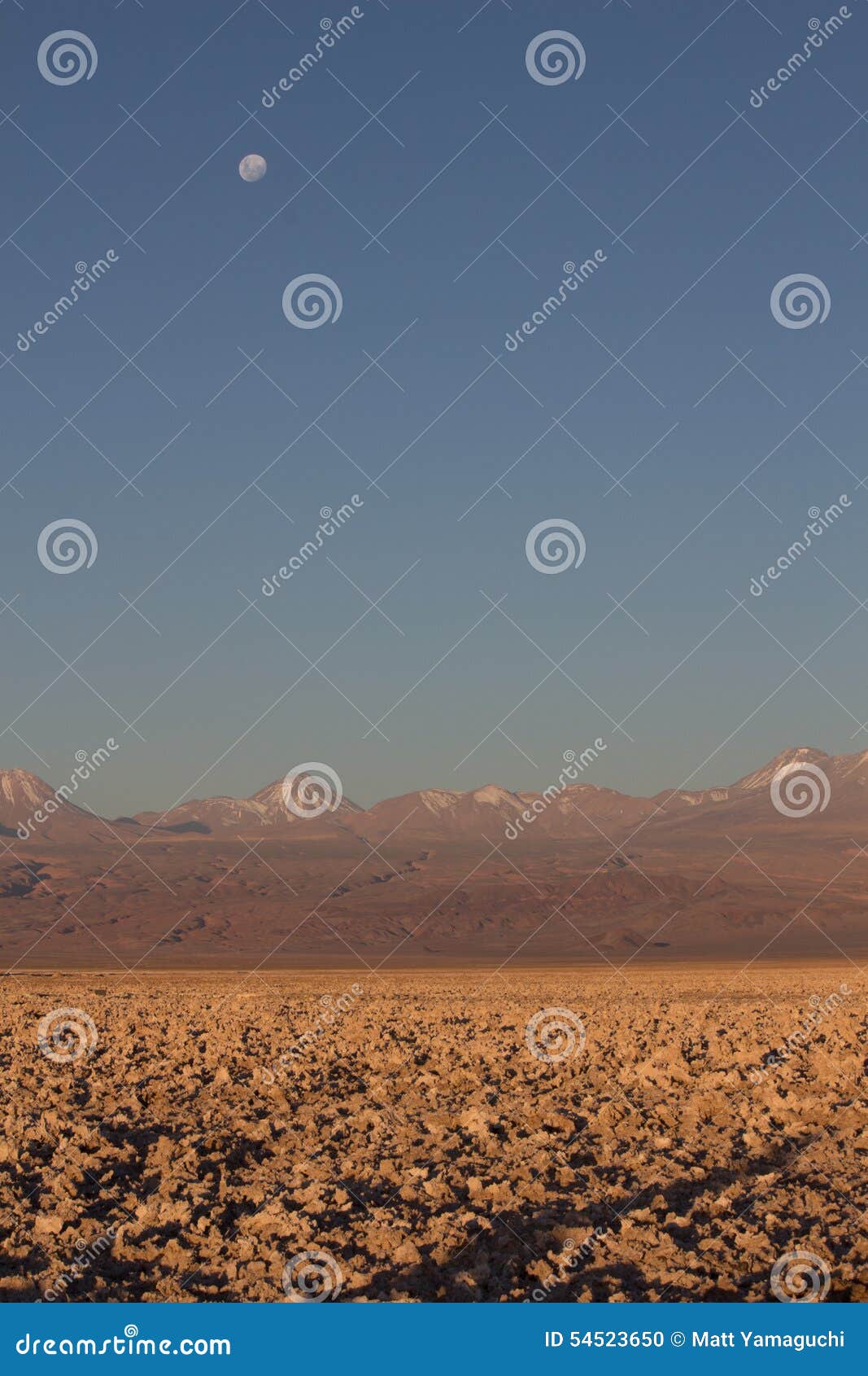 Desert moon stock photo. Image of america, southamerica - 54523650