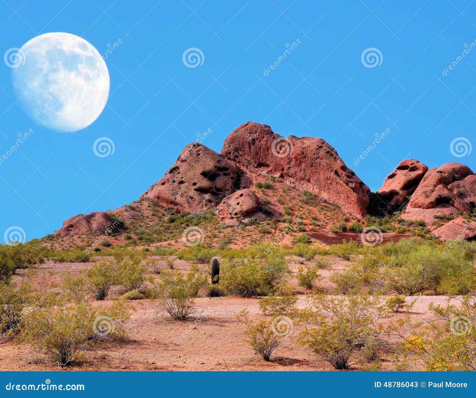 Desert Moon stock image. Image of autumn, southwest, weather - 48786043