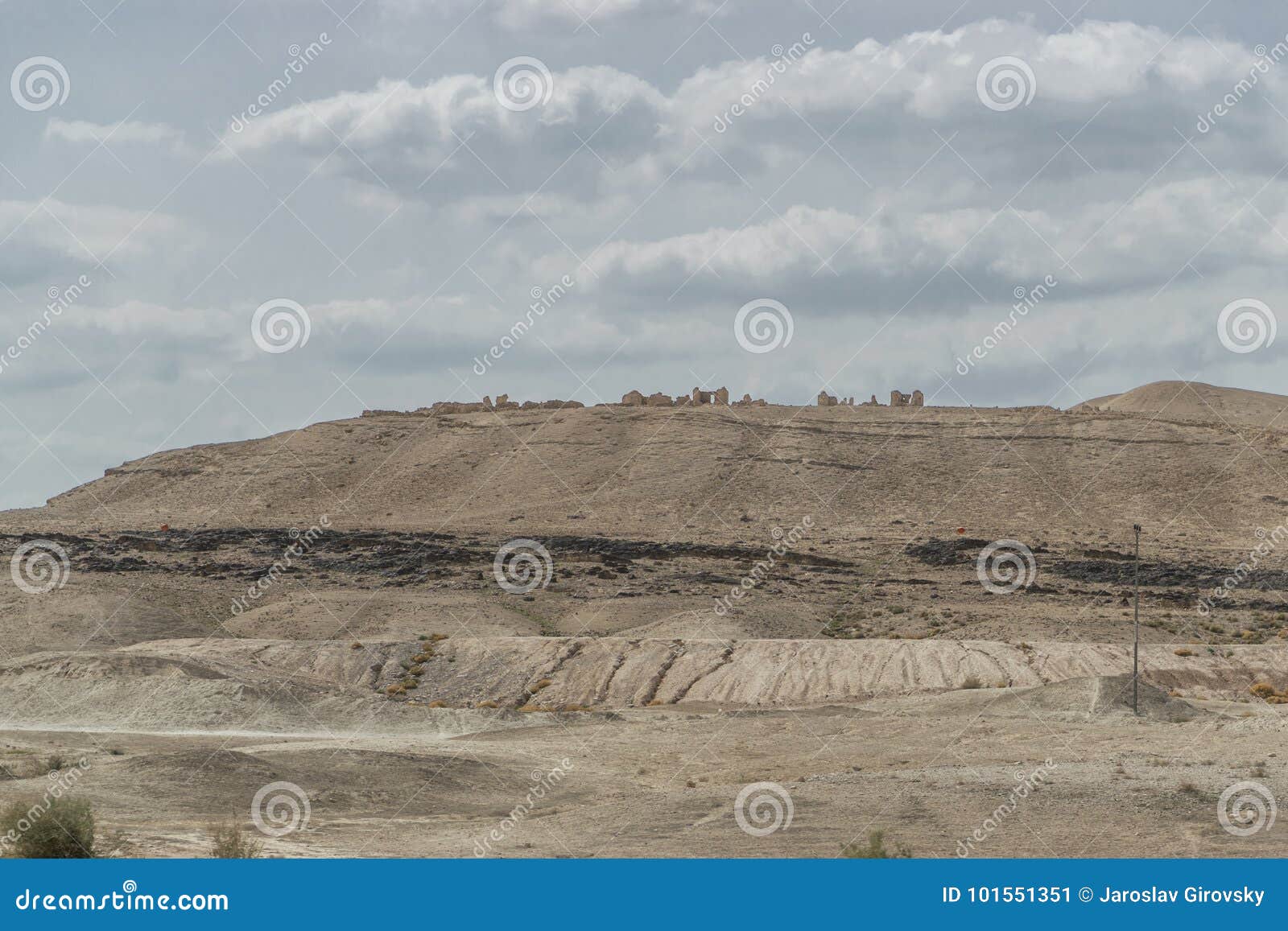 Desert between Jericho and Jerusalem Stock Image - Image of panorama ...
