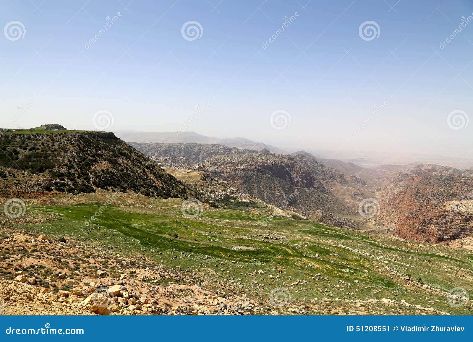 Desert Mountain Landscape, Jordan, Middle East Stock Image - Image of ...