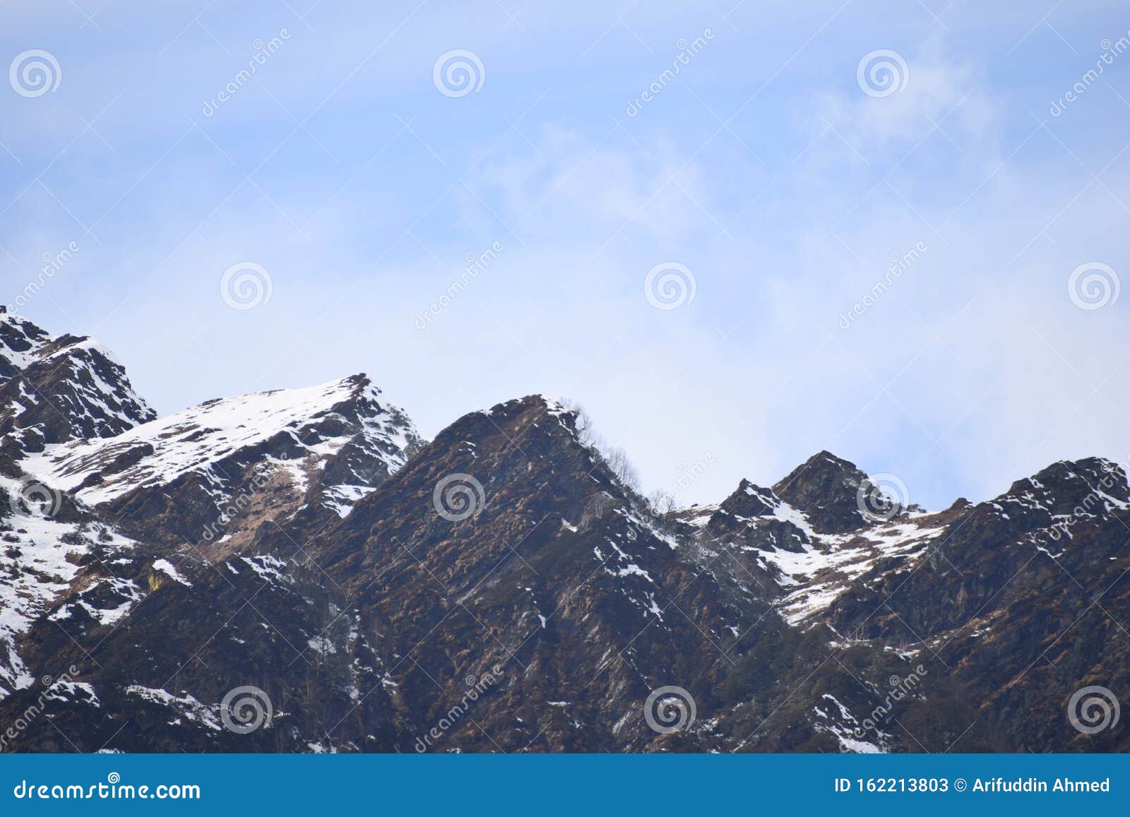 Desert Mountain of Manali Covered with Snow Stock Image - Image of ...