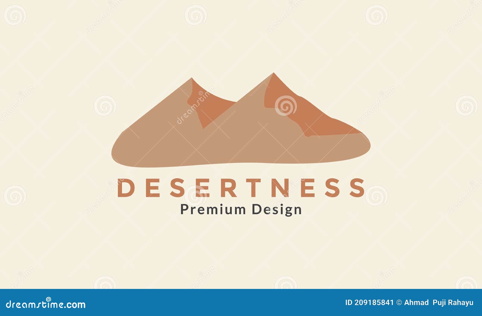 Desert Mountain Modern Logo Symbol Icon Vector Graphic Design ...