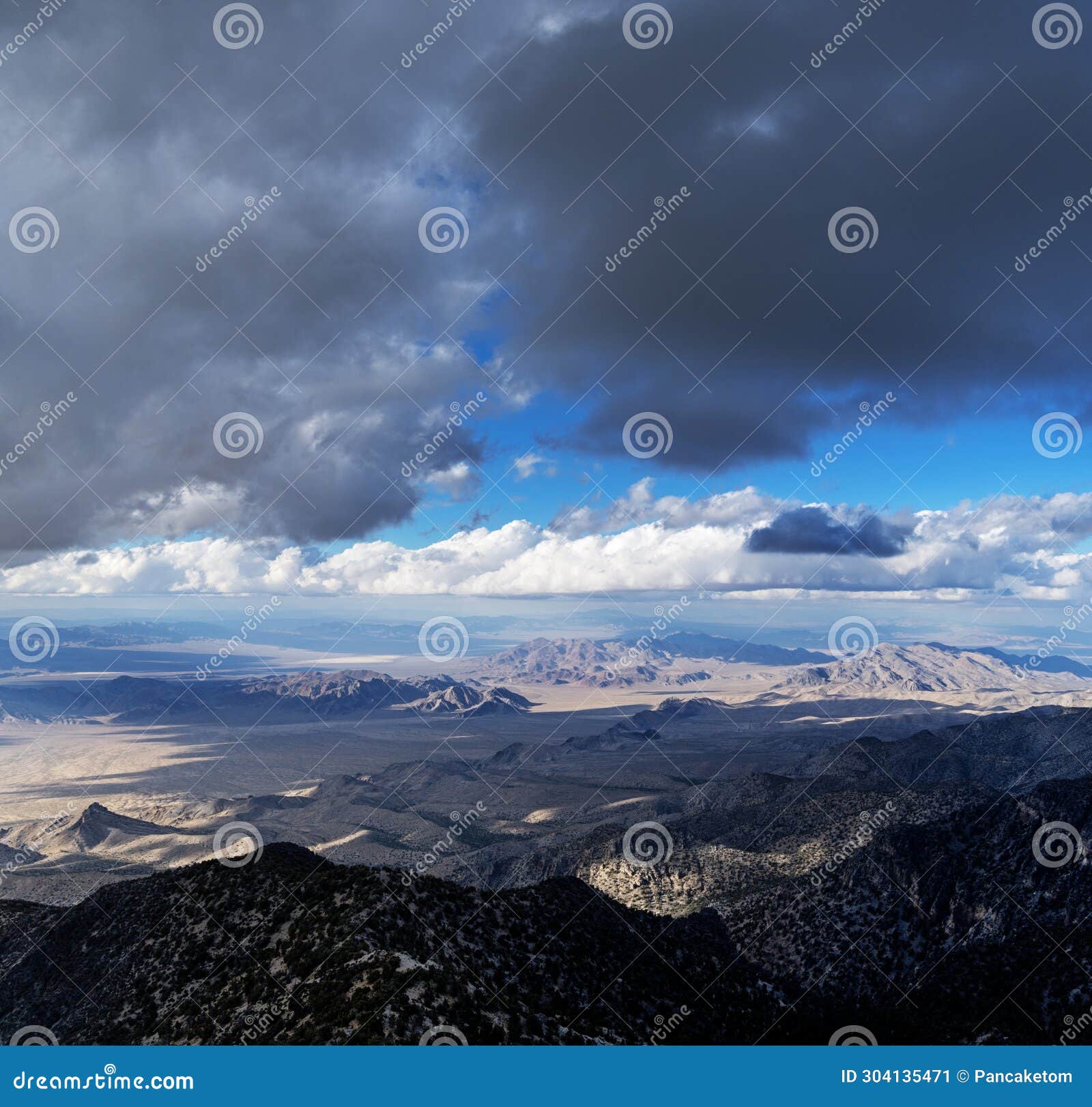 Desert Mountain Overlook Landscape Stock Image - Image of national ...
