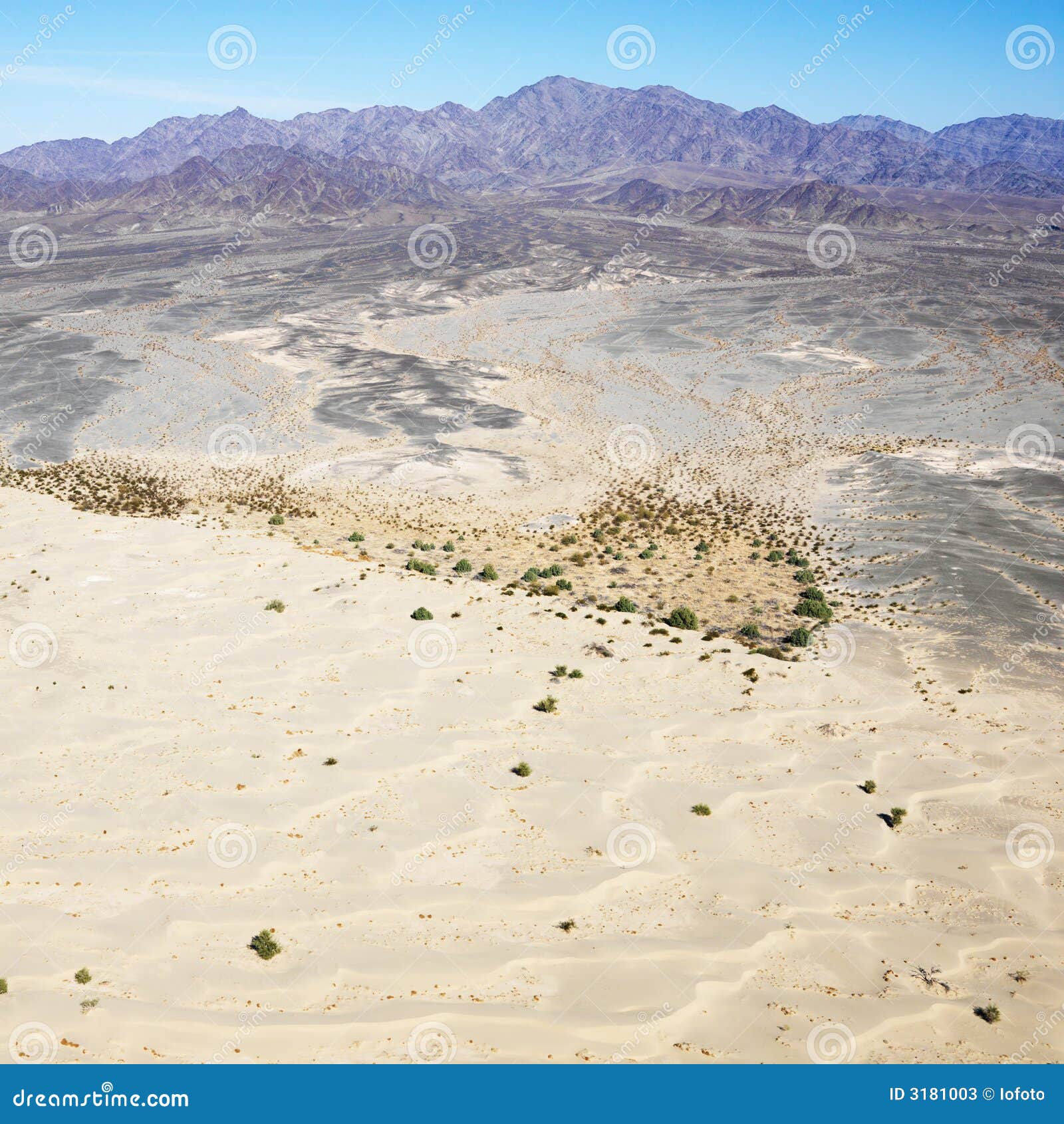Desert and mountain range. stock image. Image of color - 3181003