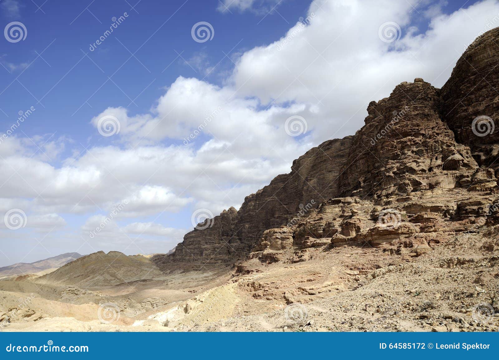 Desert Mountain Range, Jordan Stock Photo - Image of destination ...