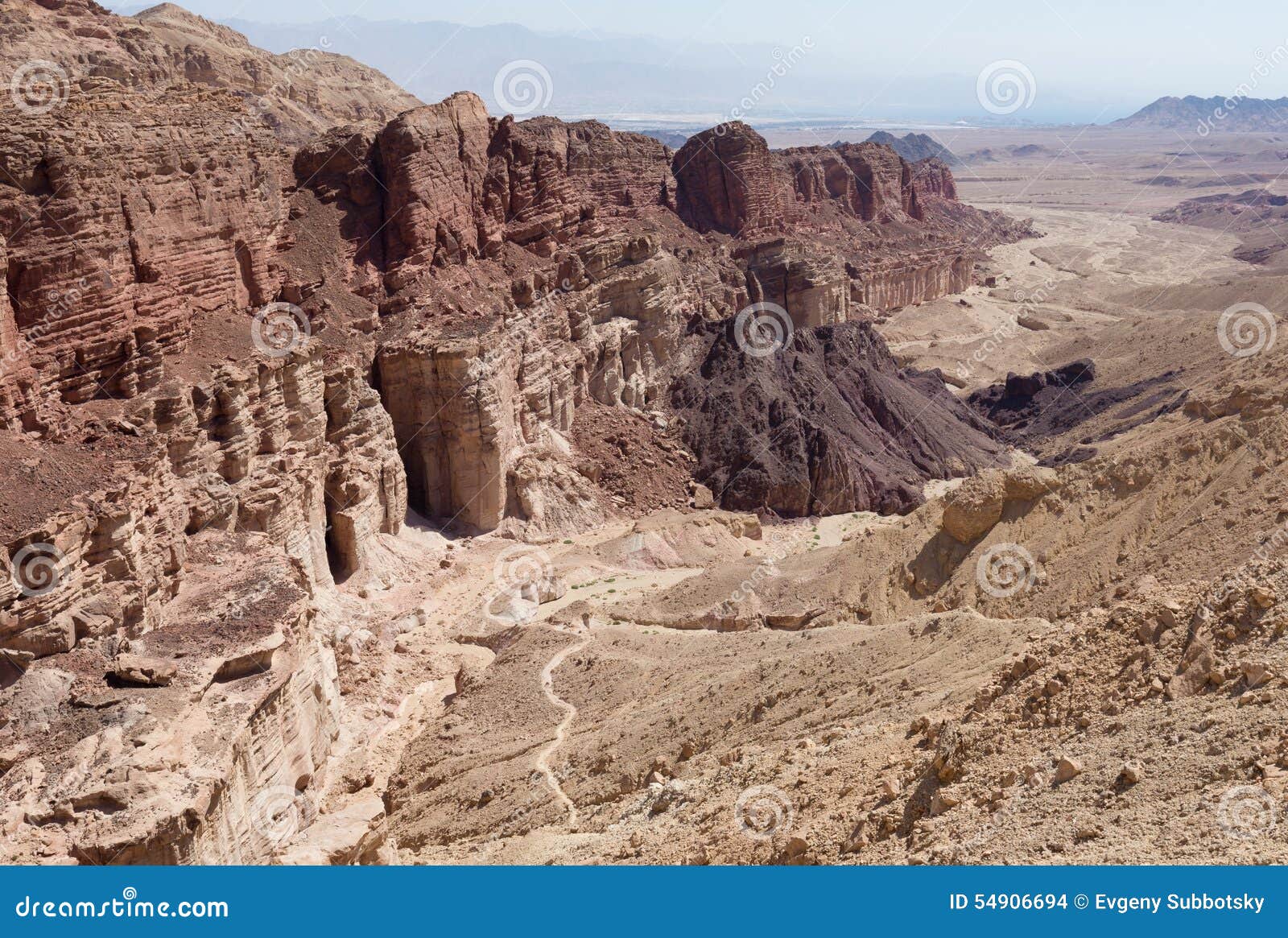 Desert Mountains and Cliffs. Stock Photo - Image of stone, trail: 54906694