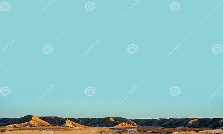 Desert Mountains and Cloudless Sky in Egypt Stock Photo - Image of ...