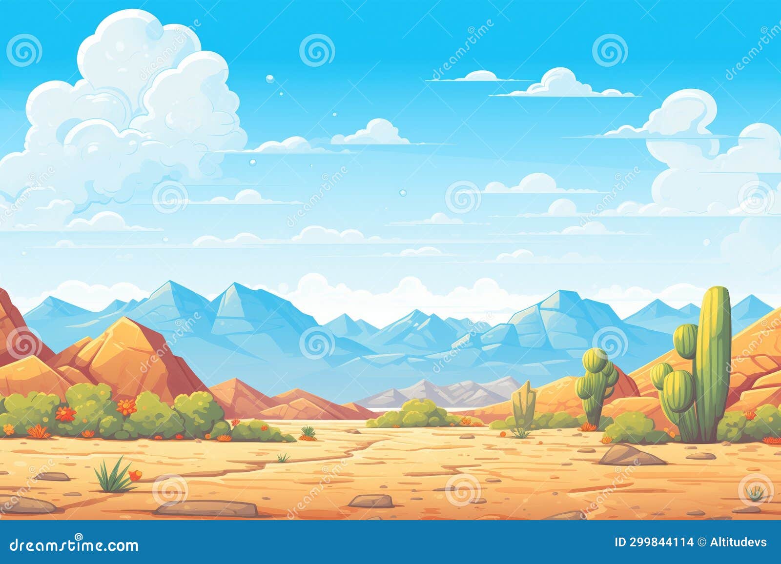Desert Mountains Under a Clear, Cloudless Sky Stock Photo - Image of ...
