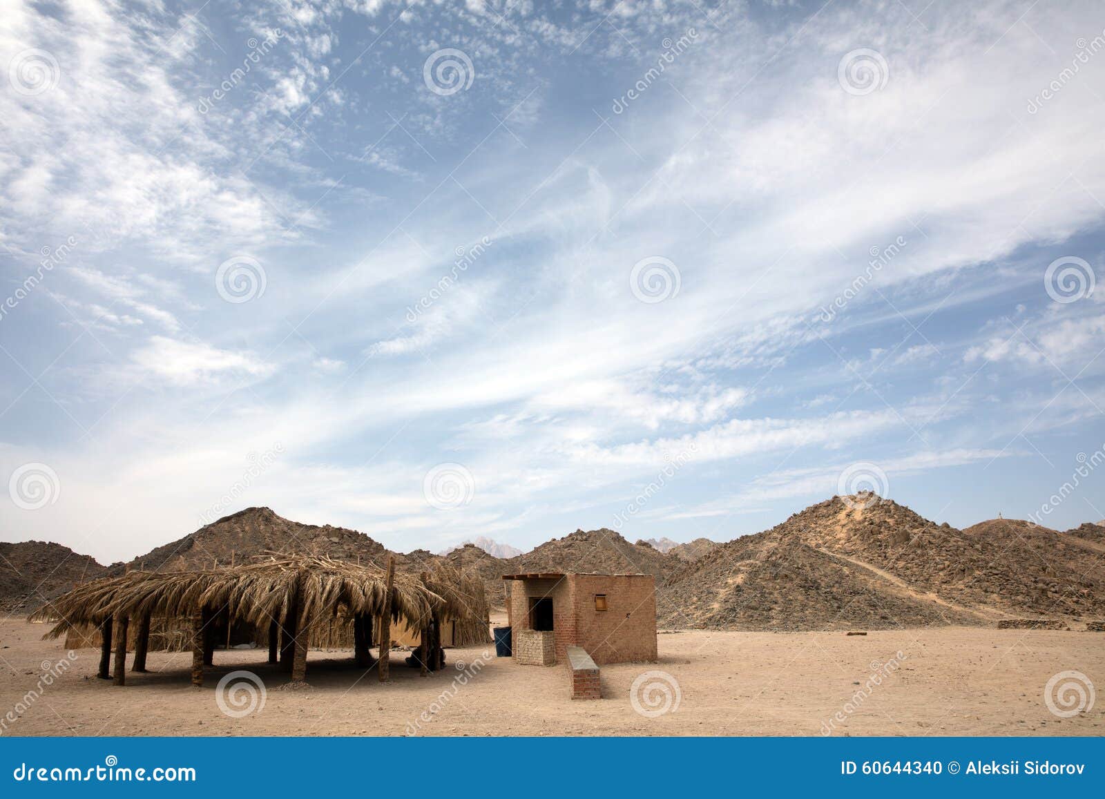 Desert Nature in Egypt Travel Shack Stock Photo - Image of formation ...