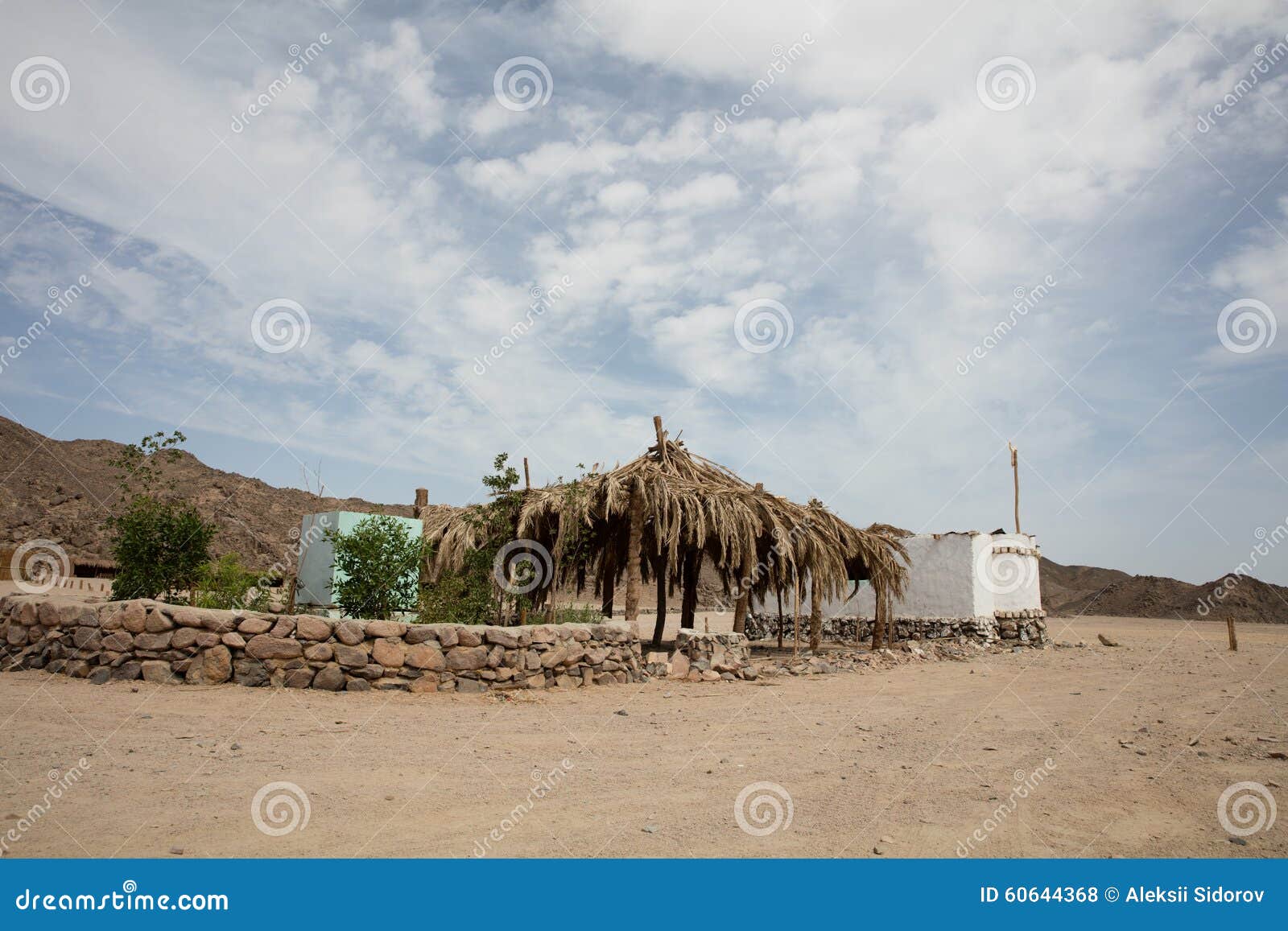 Desert Nature in Egypt Travel Shack Stock Photo - Image of house, dirt ...