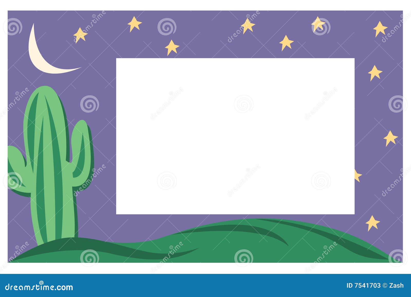 Desert night border stock illustration. Illustration of patterns - 7541703