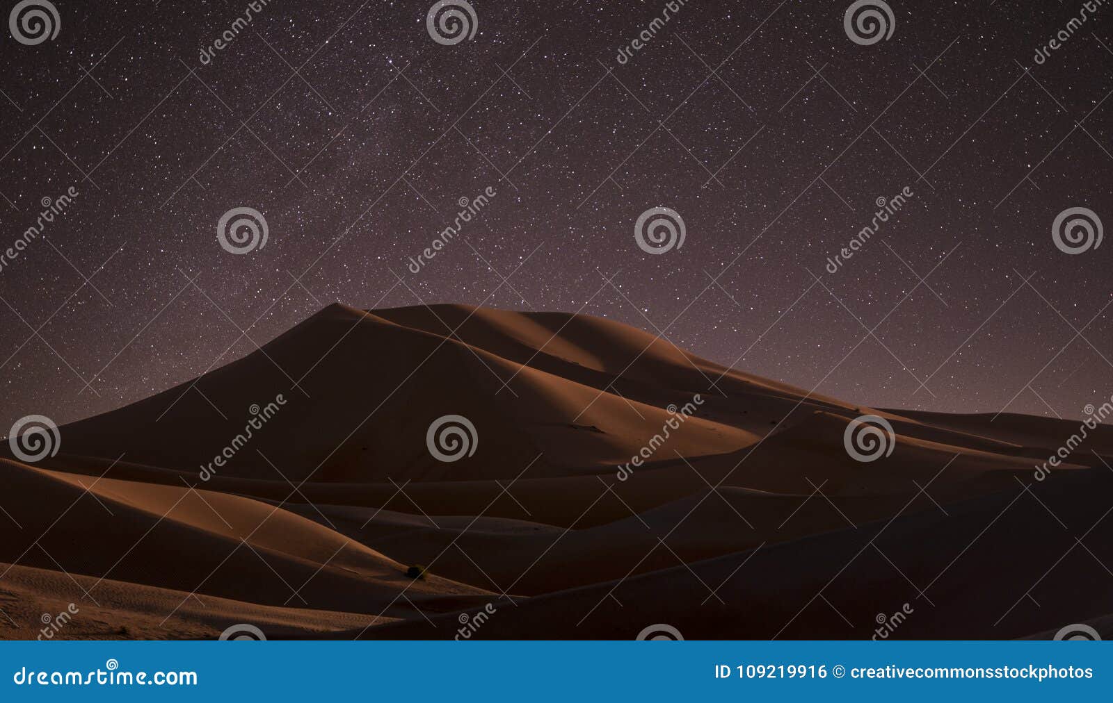 Desert During Nighttime Picture. Image: 109219916