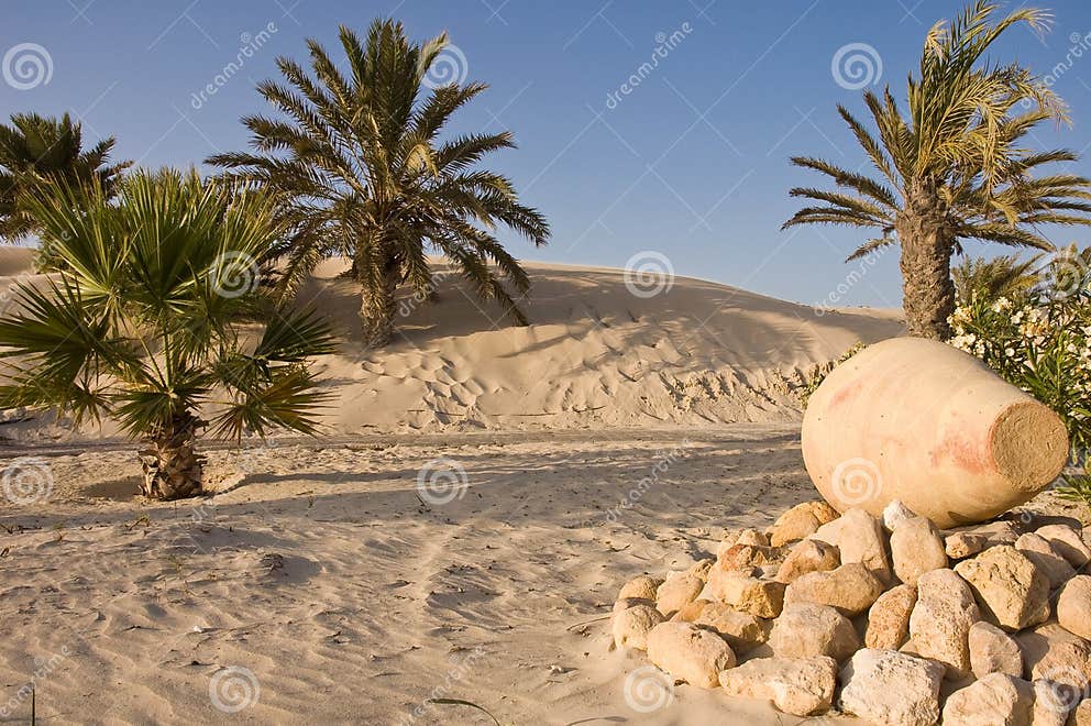 Desert Oasis stock image. Image of plant, heat, green - 2880511