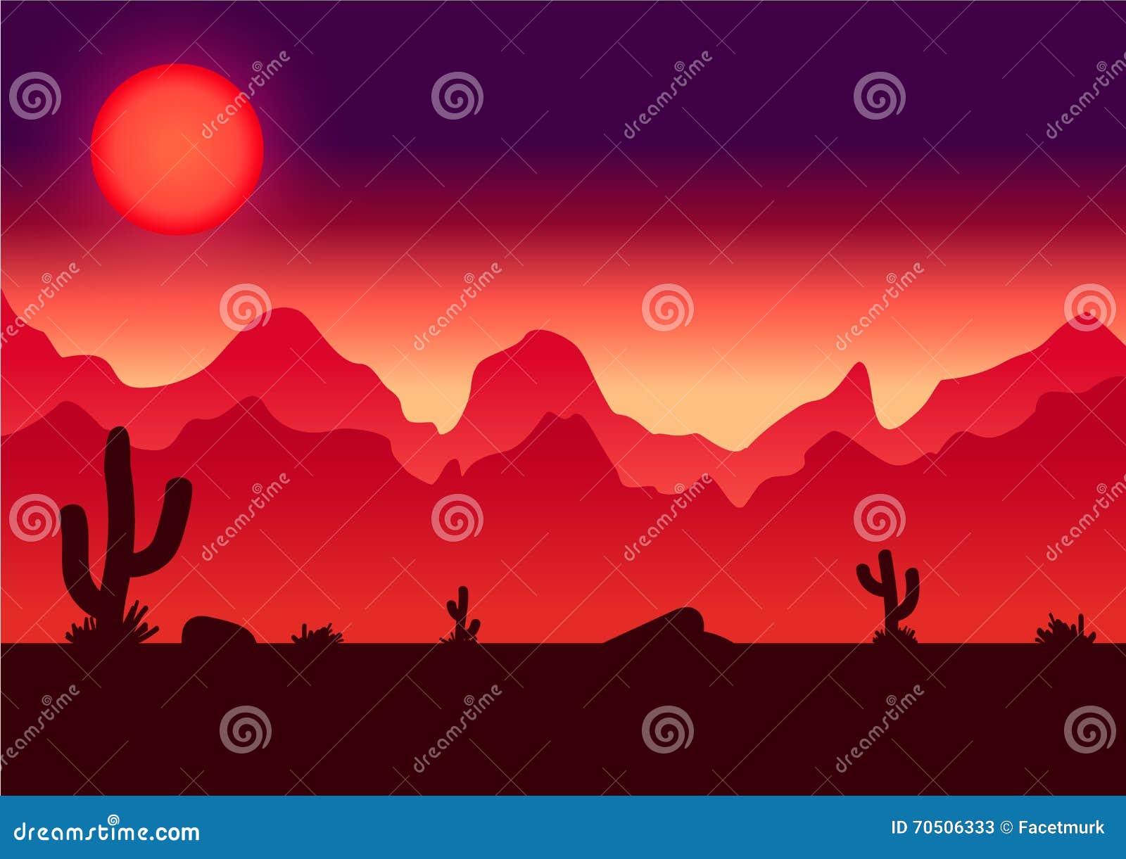 Parallax Desert 2D Background. 2D Desert Game Background For Videogames ...