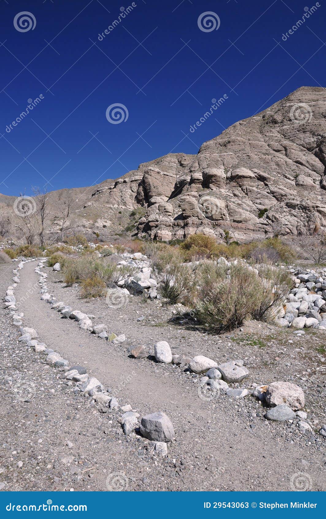 Desert Pathway stock image. Image of hills, country, california - 29543063
