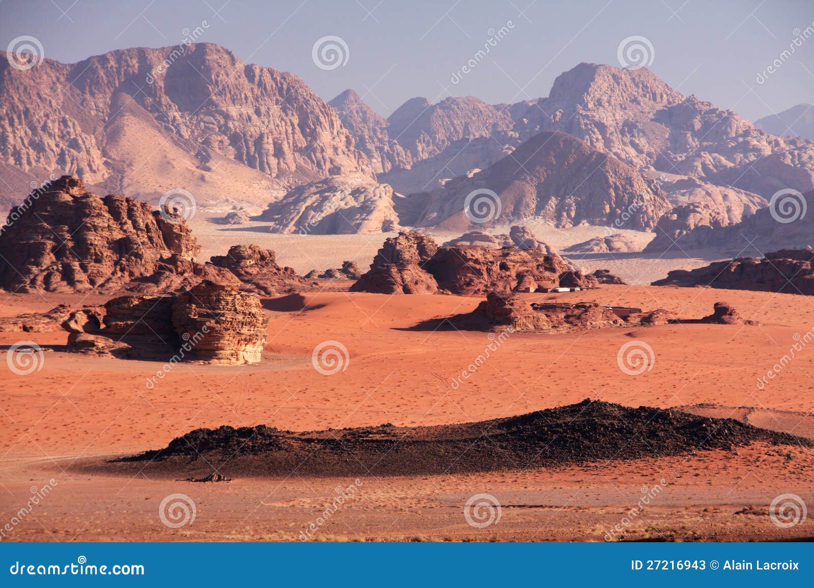 Desert plain stock image. Image of mountains, mountain - 27216943