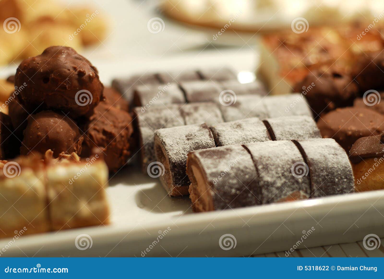 Desert Plate stock photo. Image of peanut, puffs, roll - 5318622