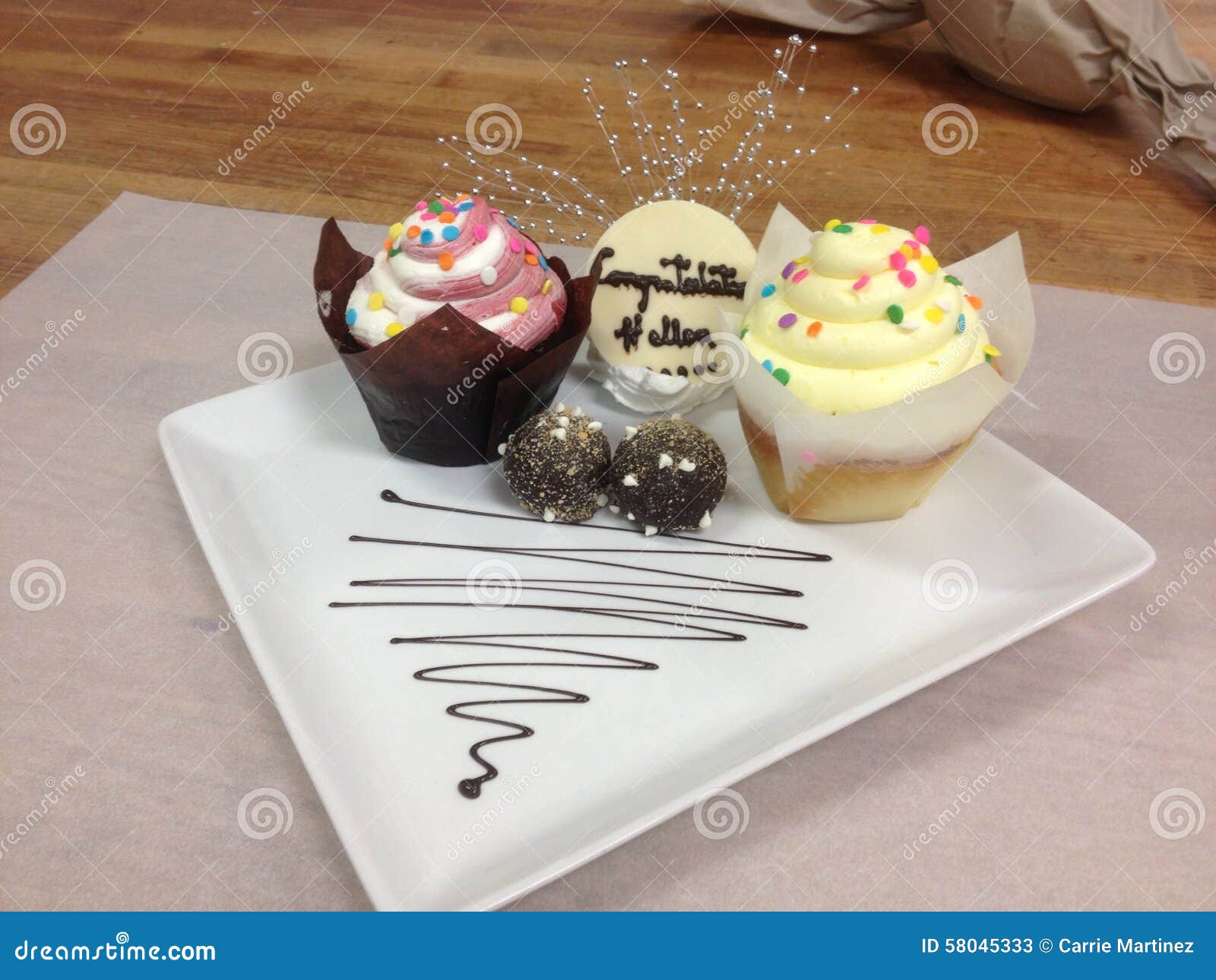 Desert plate editorial stock photo. Image of pastry, plate - 58045333