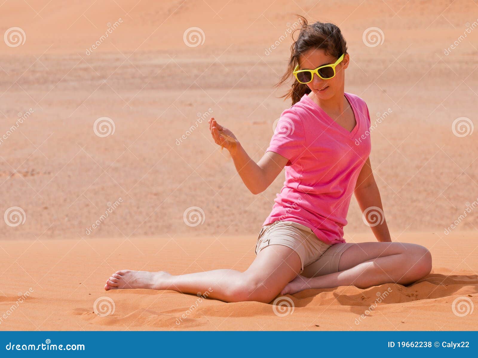 Desert Play stock photo. Image of teen, shorts, orange - 19662238