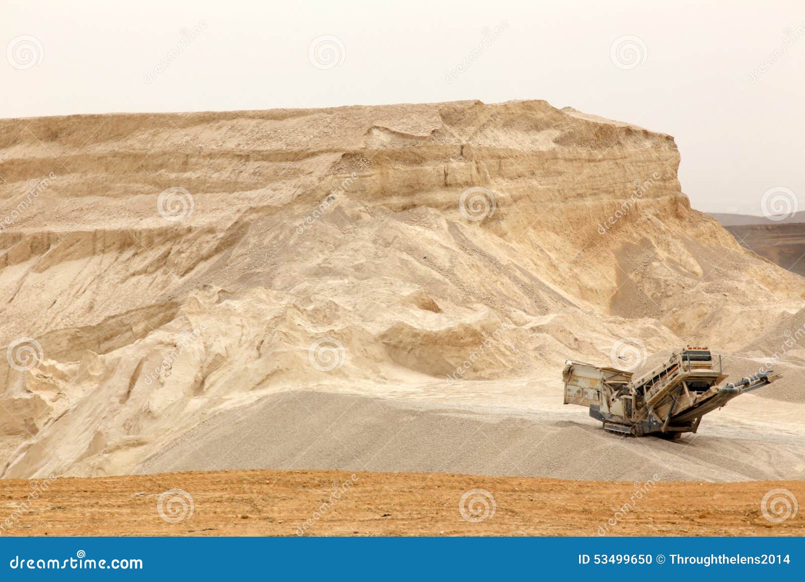 Desert quarry stock photo. Image of industry, industrial - 53499650