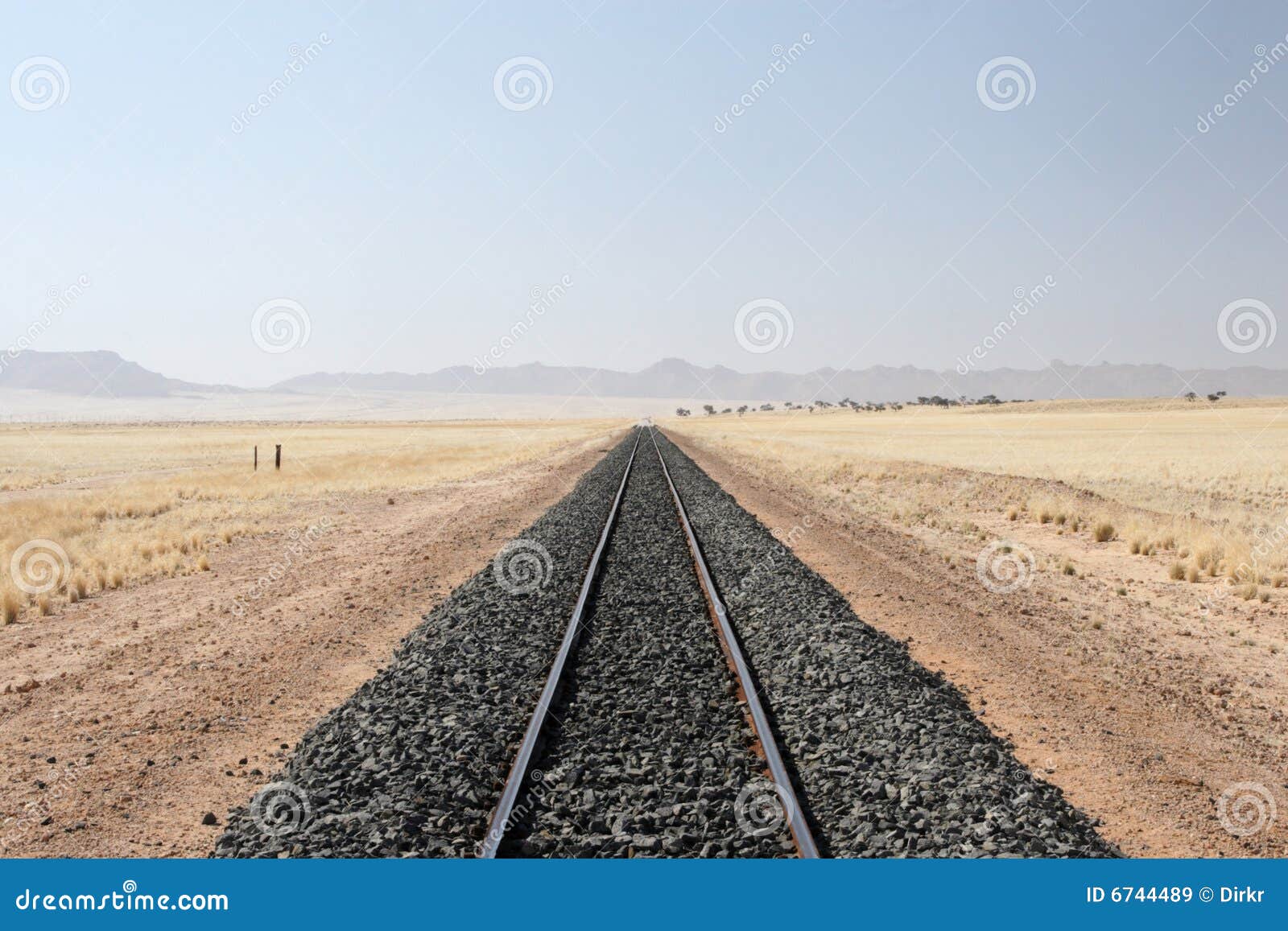 Desert Railroad stock image. Image of brown, track, railway - 6744489