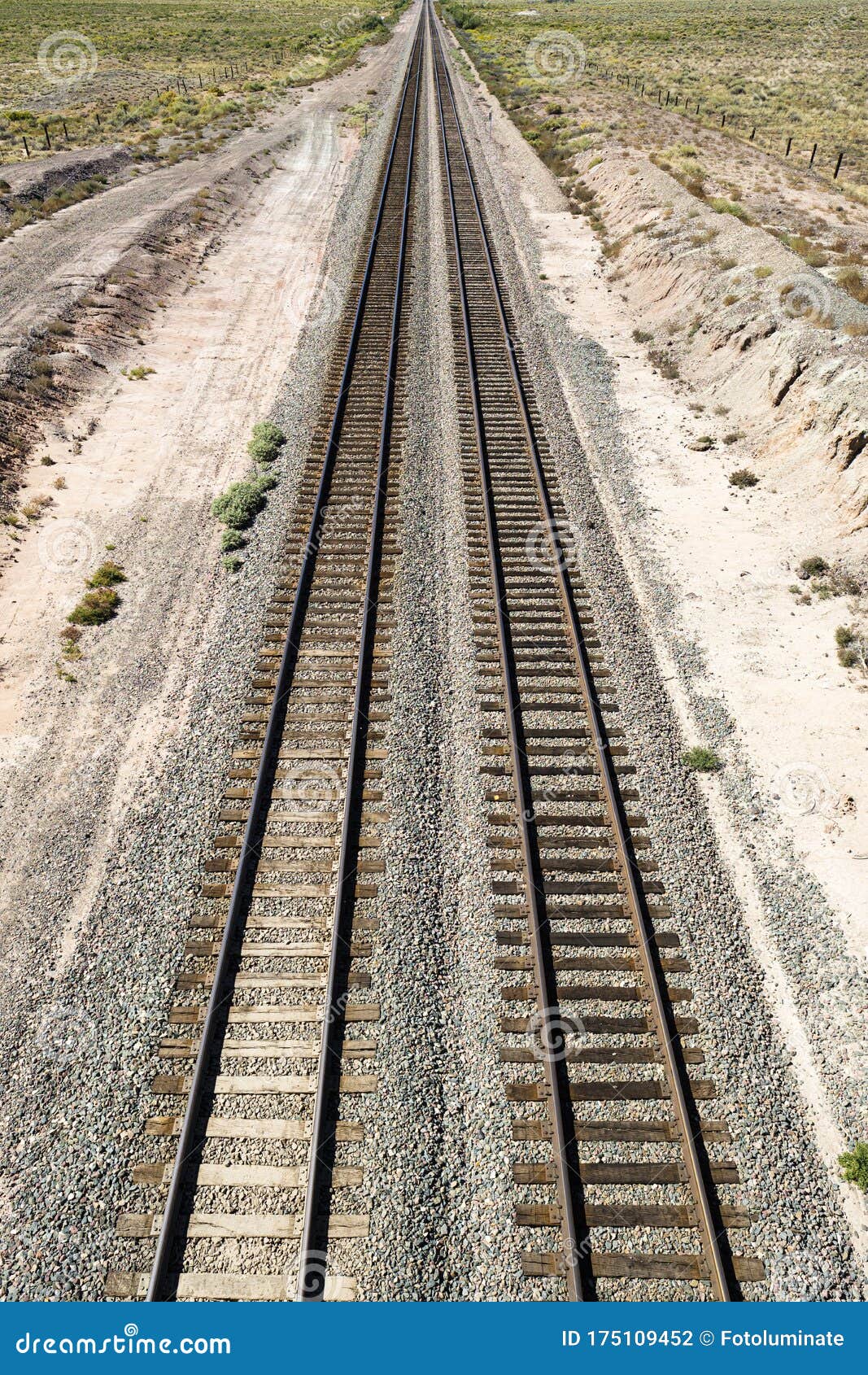 Desert Railroad stock photo. Image of petrified, railway - 175109452