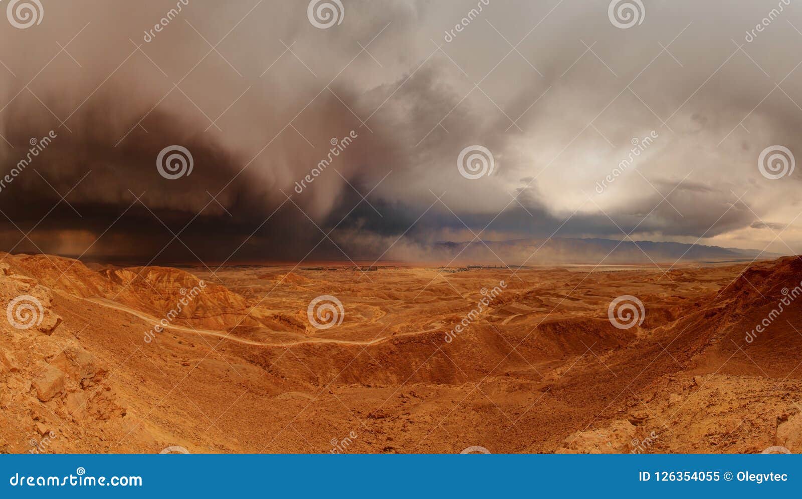 Desert Rainstorm stock image. Image of martian, rainstorm - 126354055