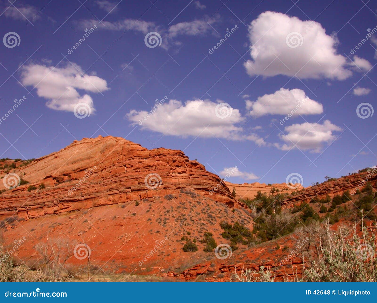 Desert Red Rocks stock photo. Image of travel, geologic - 42648
