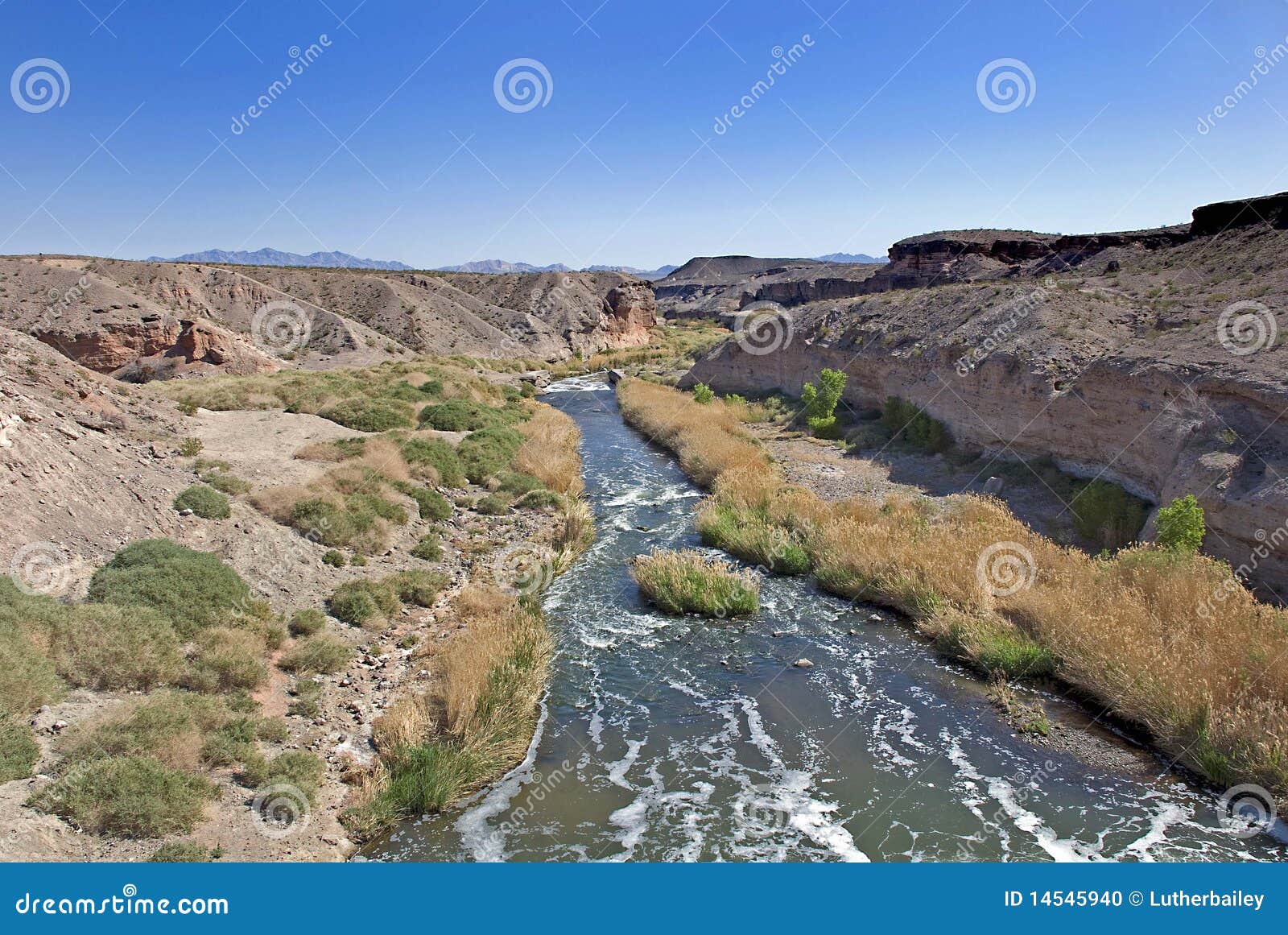 Desert River stock photo. Image of terrain, earth, vacation - 14545940