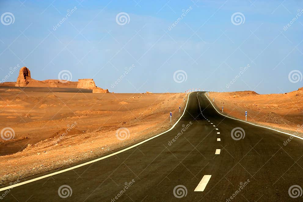 Desert Road stock photo. Image of empty, rock, hills, layered - 9702918