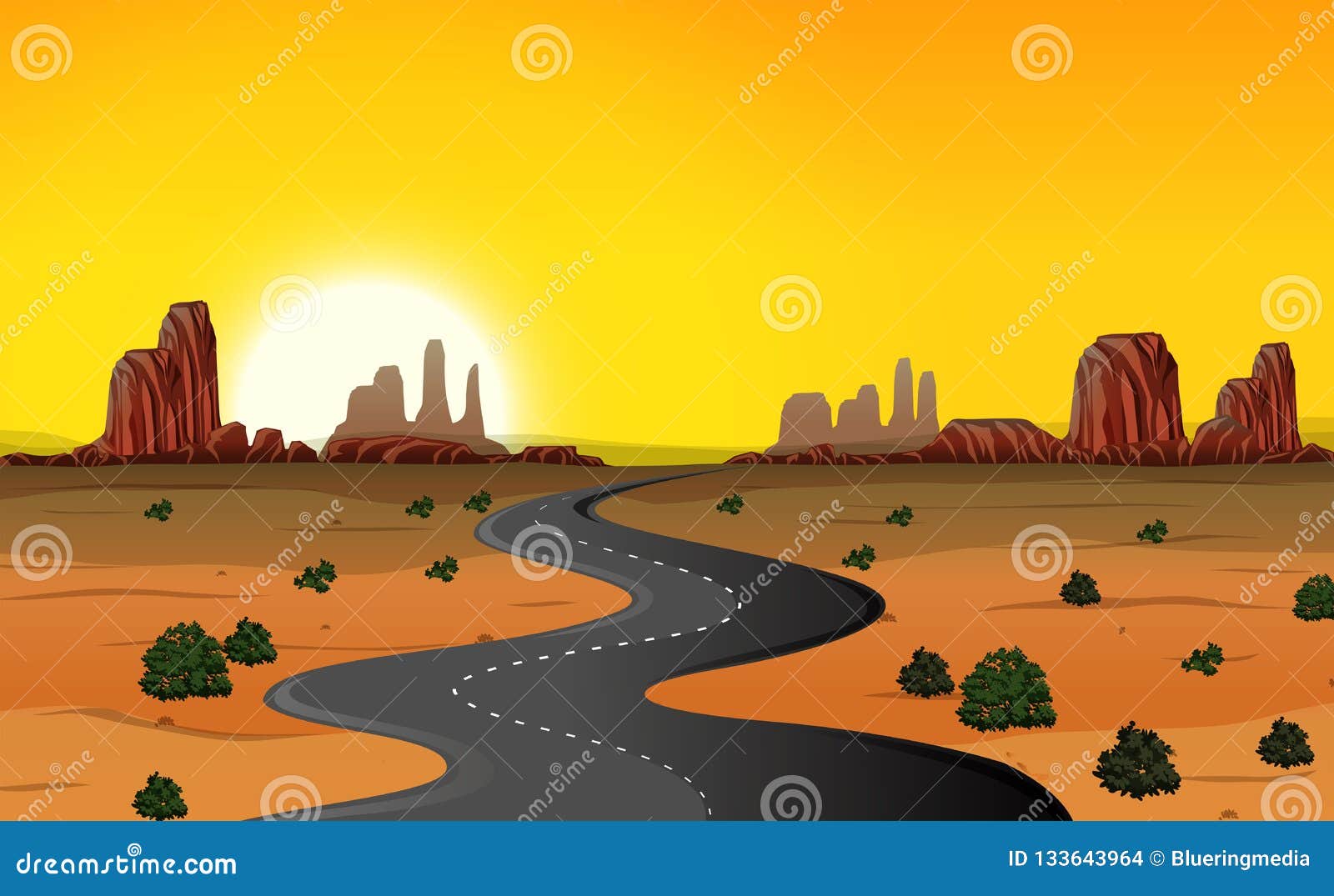 Road Background With Asphalt Texture Vector Illustration ...