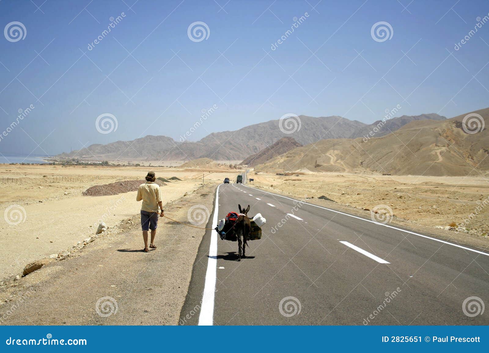 Desert road in the red sea stock image. Image of resort - 2825651