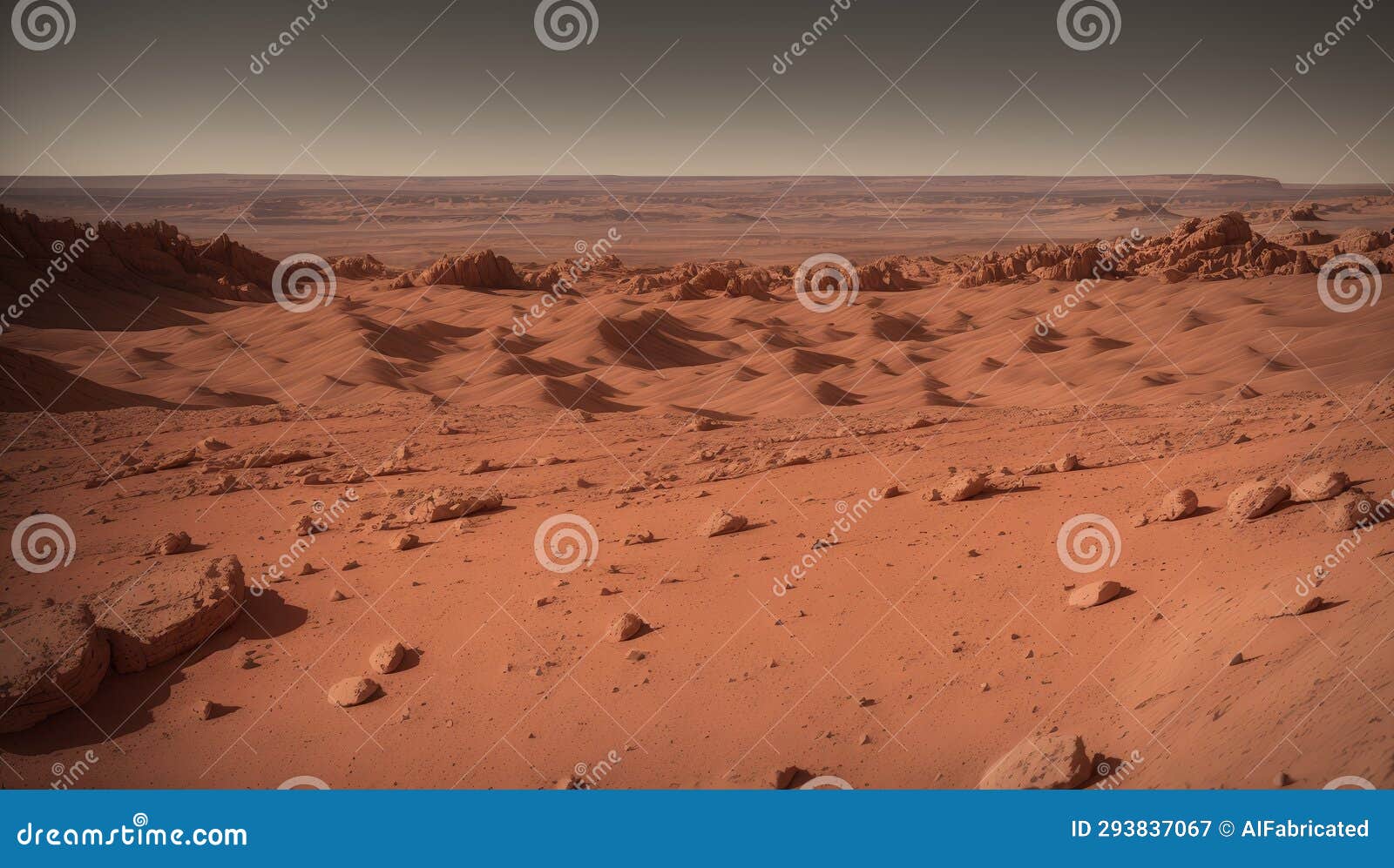 A Desert with Rocks and Sand Stock Illustration - Illustration of ...