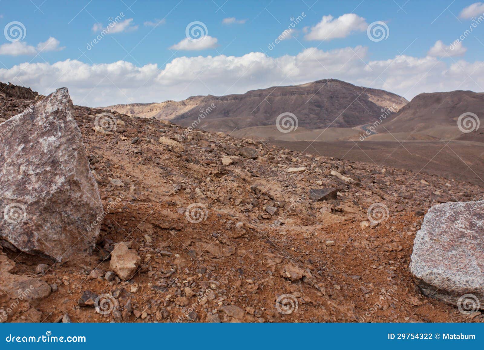 Desert with rocks stock photo. Image of negev, sand, quiet - 29754322