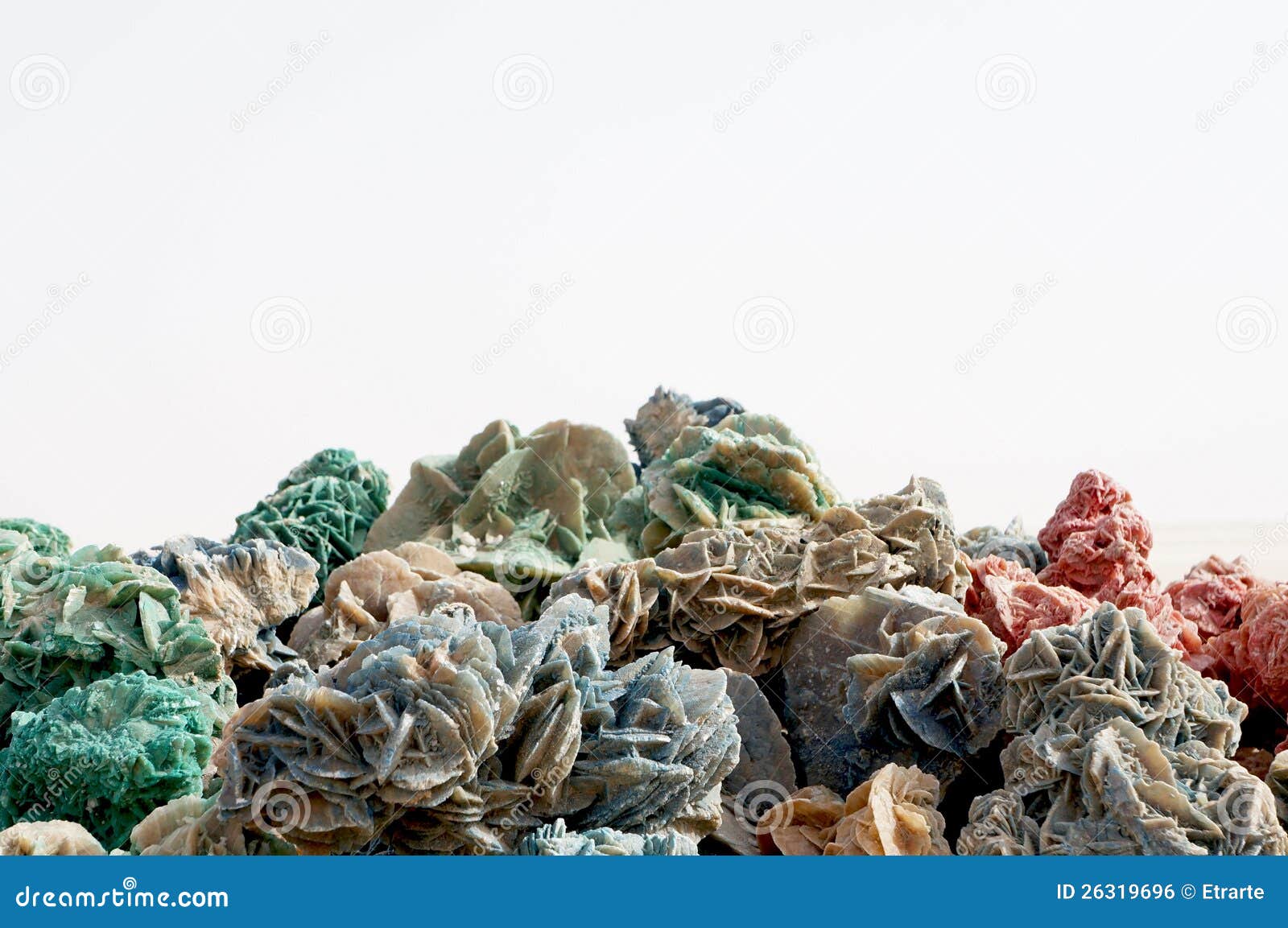 Desert Roses Form Crystallize As Minerals In Layers Of Sand Or Soil ...