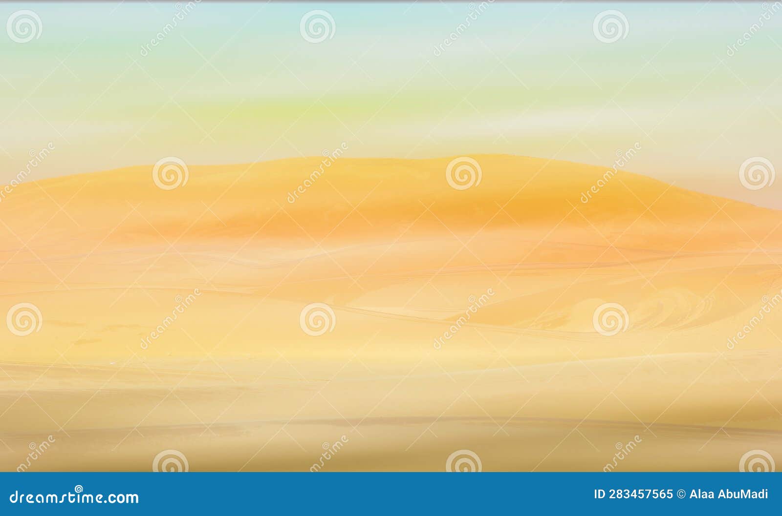 Desert Sand, Beautiful Sand Desert Landscape after Rain Stock Image ...