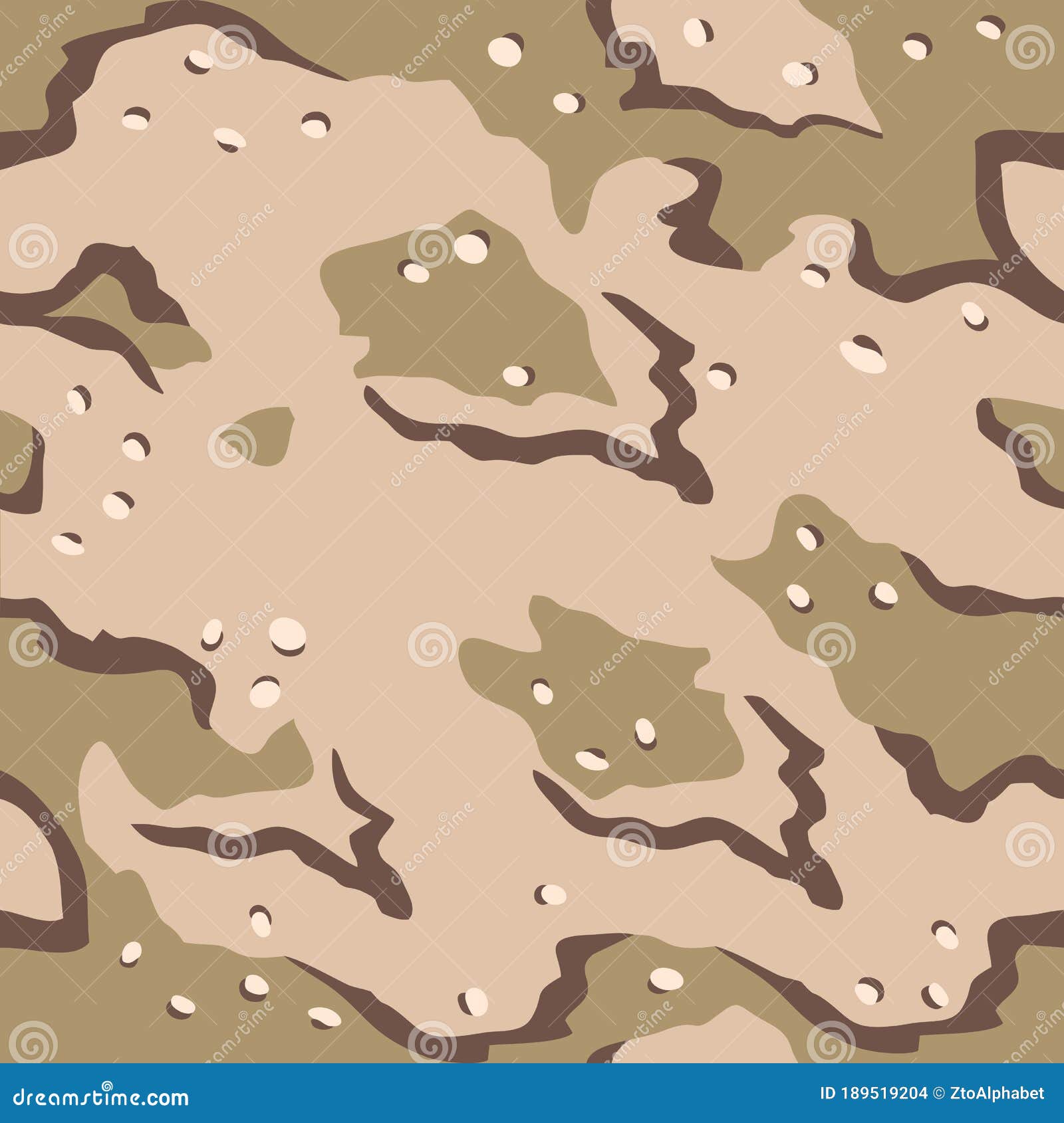 Desert Sand Camouflage Military Pattern Vector Illustration | CartoonDealer.com #189519204