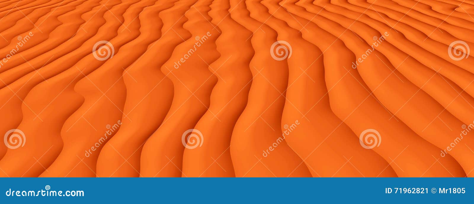 Desert Sand Dunes Under Blue Sky With Clouds With AI Generated. Stock ...