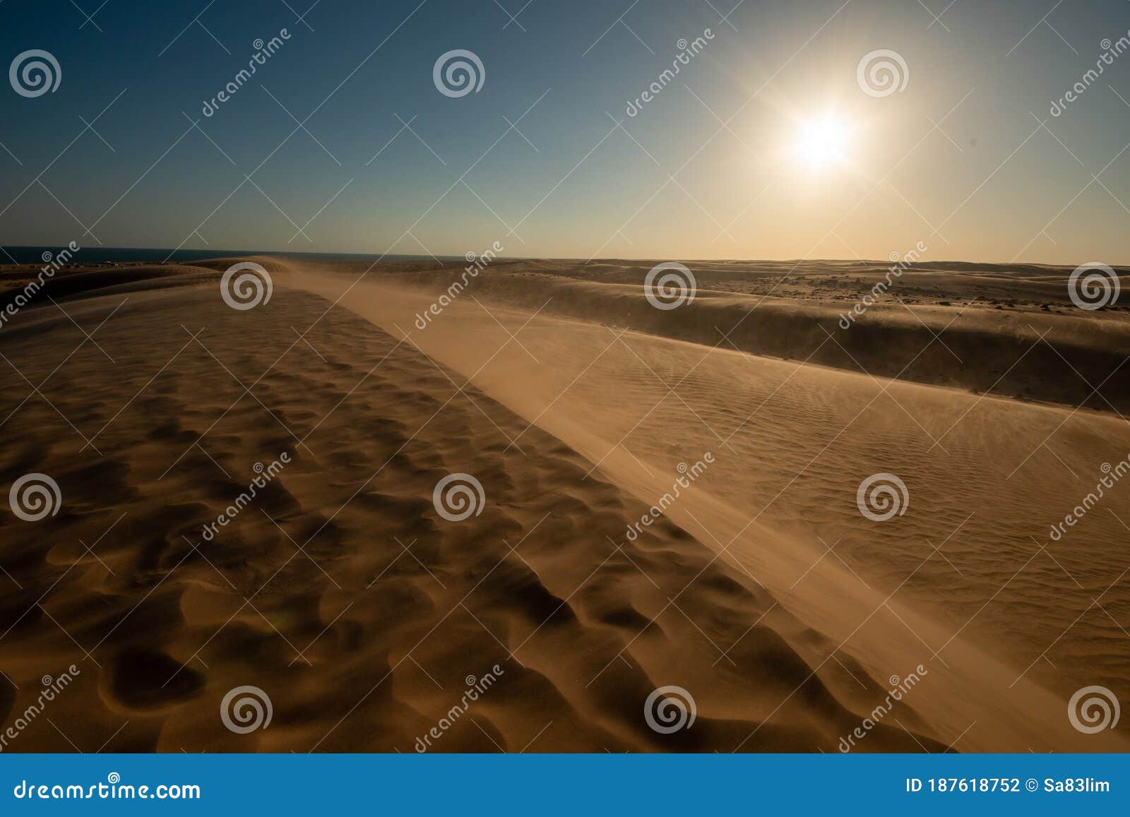 Desert Sand Dunes, Middle East, Oman Stock Photo - Image of east ...