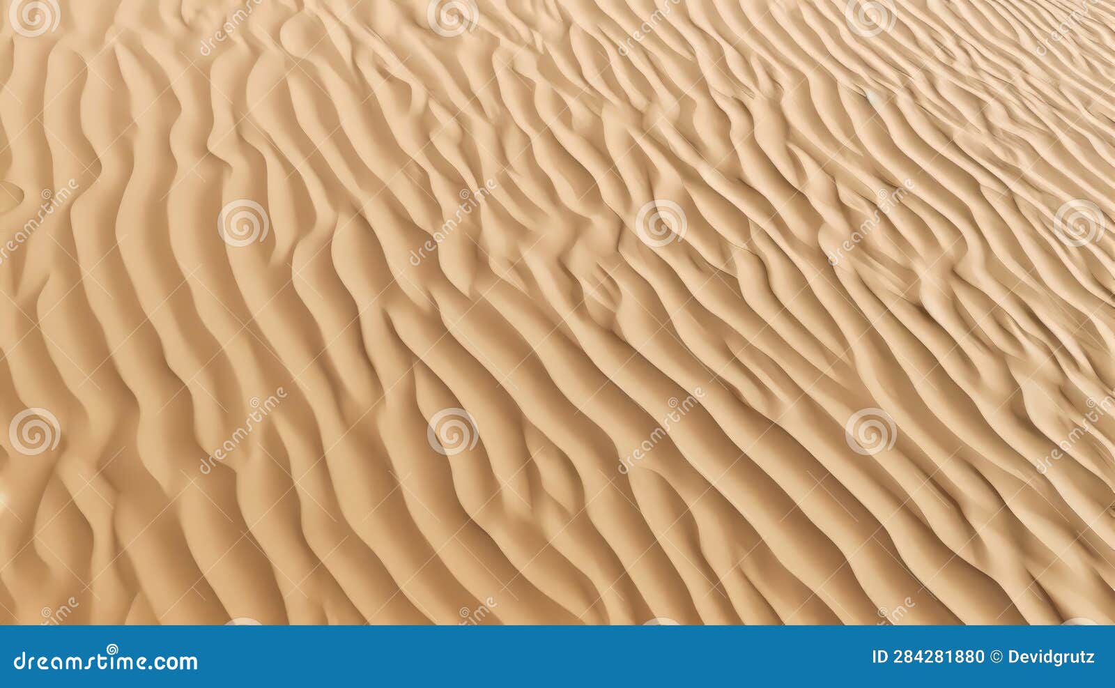 Desert Sand Dunes Tileable Texture. Generative AI. Stock Illustration ...