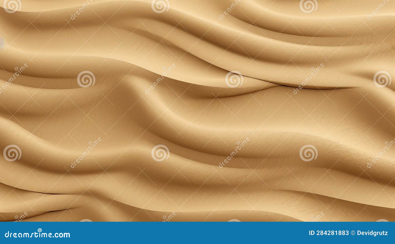 Desert Sand Dunes Tileable Texture. Generative AI. Stock Illustration ...