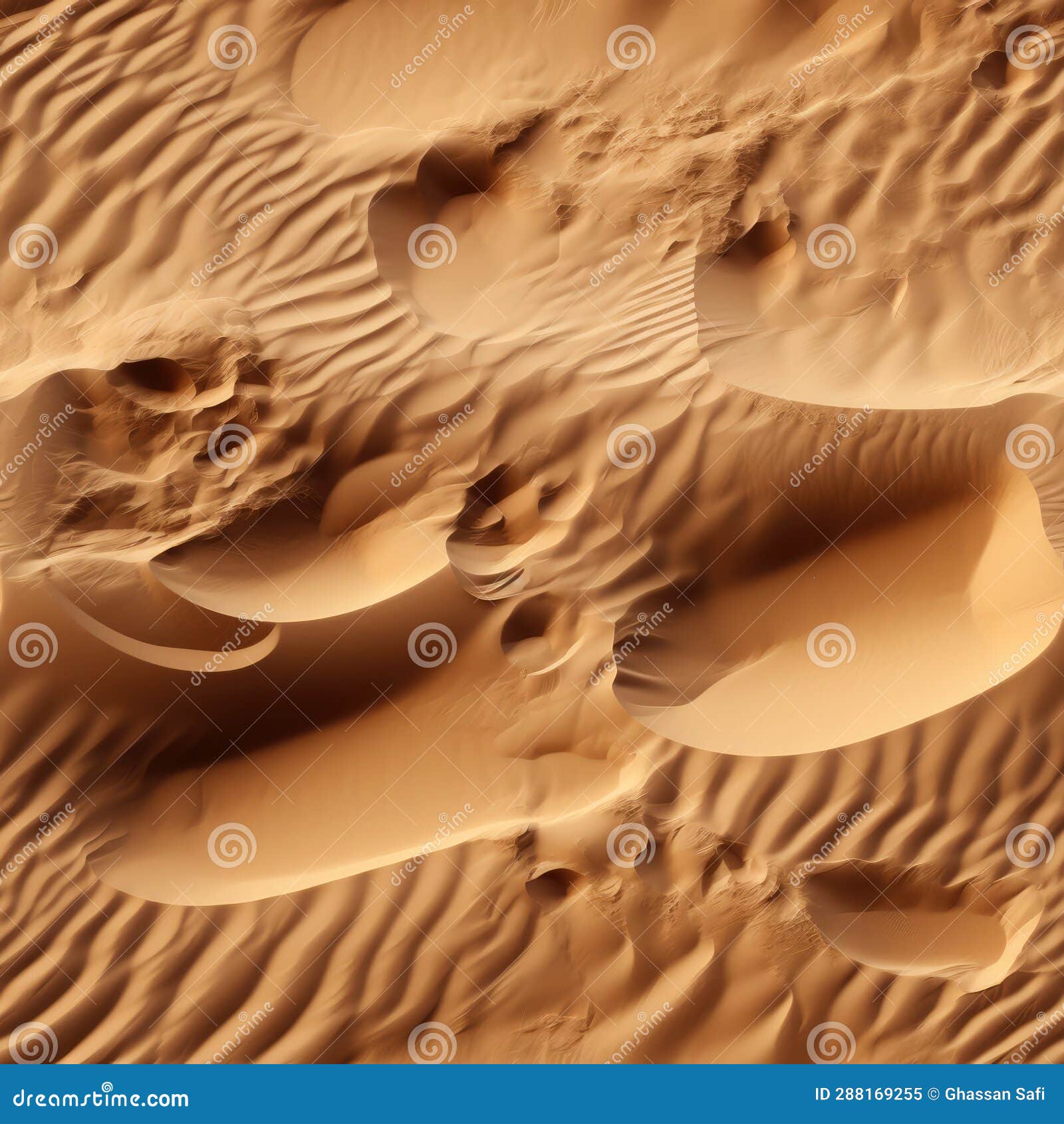 Desert Sand Seamless Pattern with Dunes Stock Illustration ...
