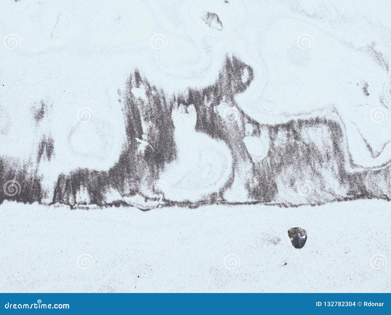 Desert Sand with Shapes from Crushed Shells and Sediments Stock Photo ...