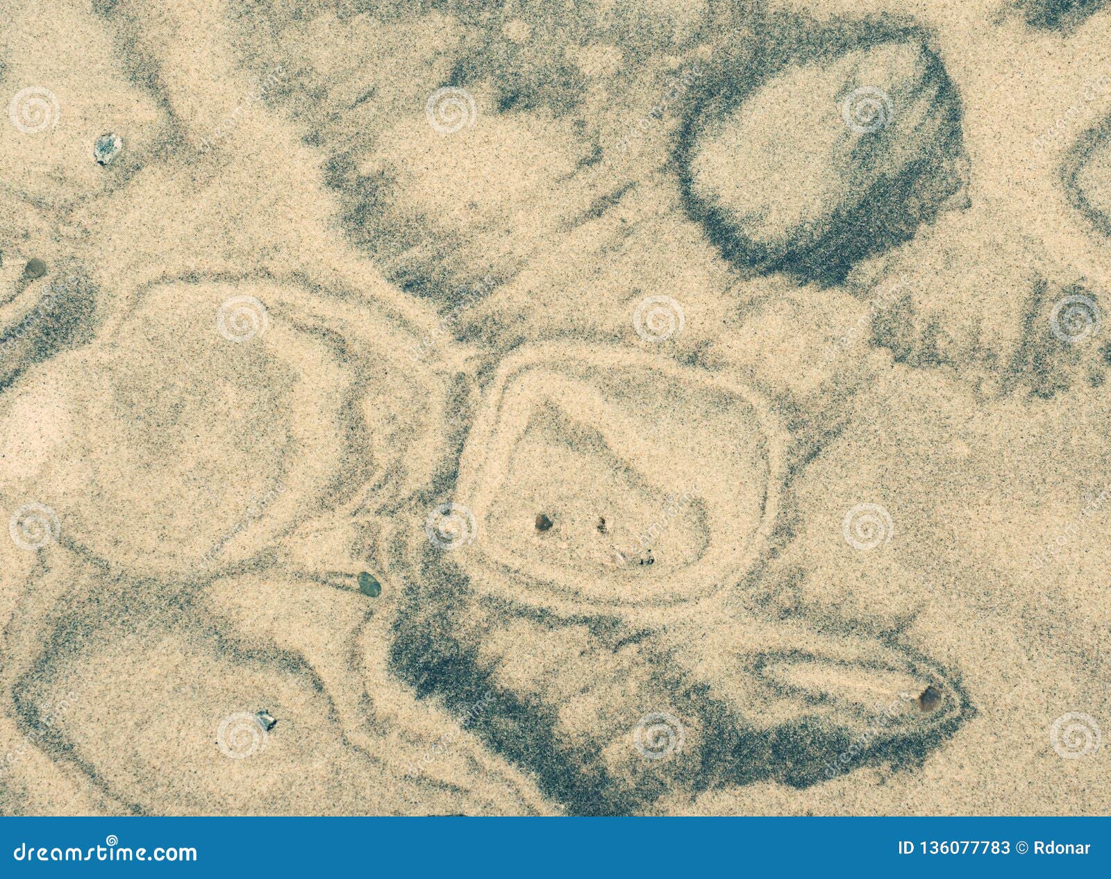 Desert Sand with Shapes from Crushed Shells and Sediments Stock Image ...