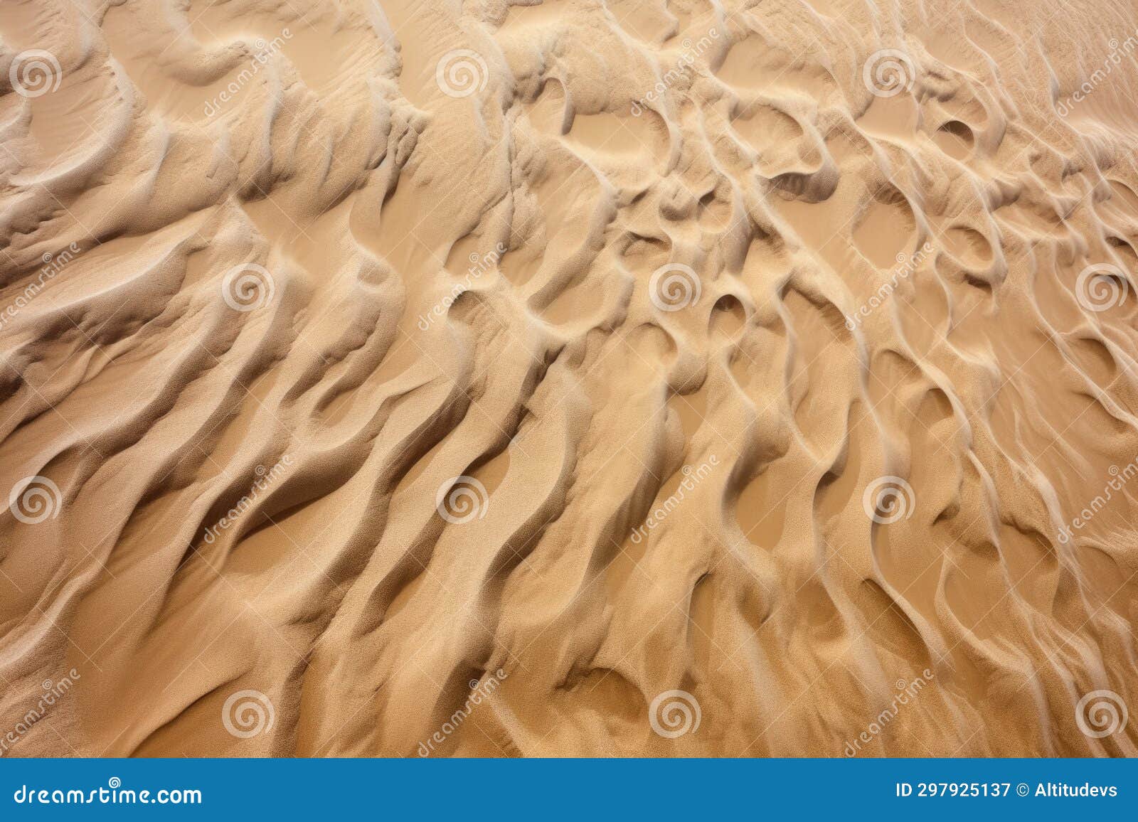 Desert Sand Windswept into Wave-like Formations Stock Image - Image of ...