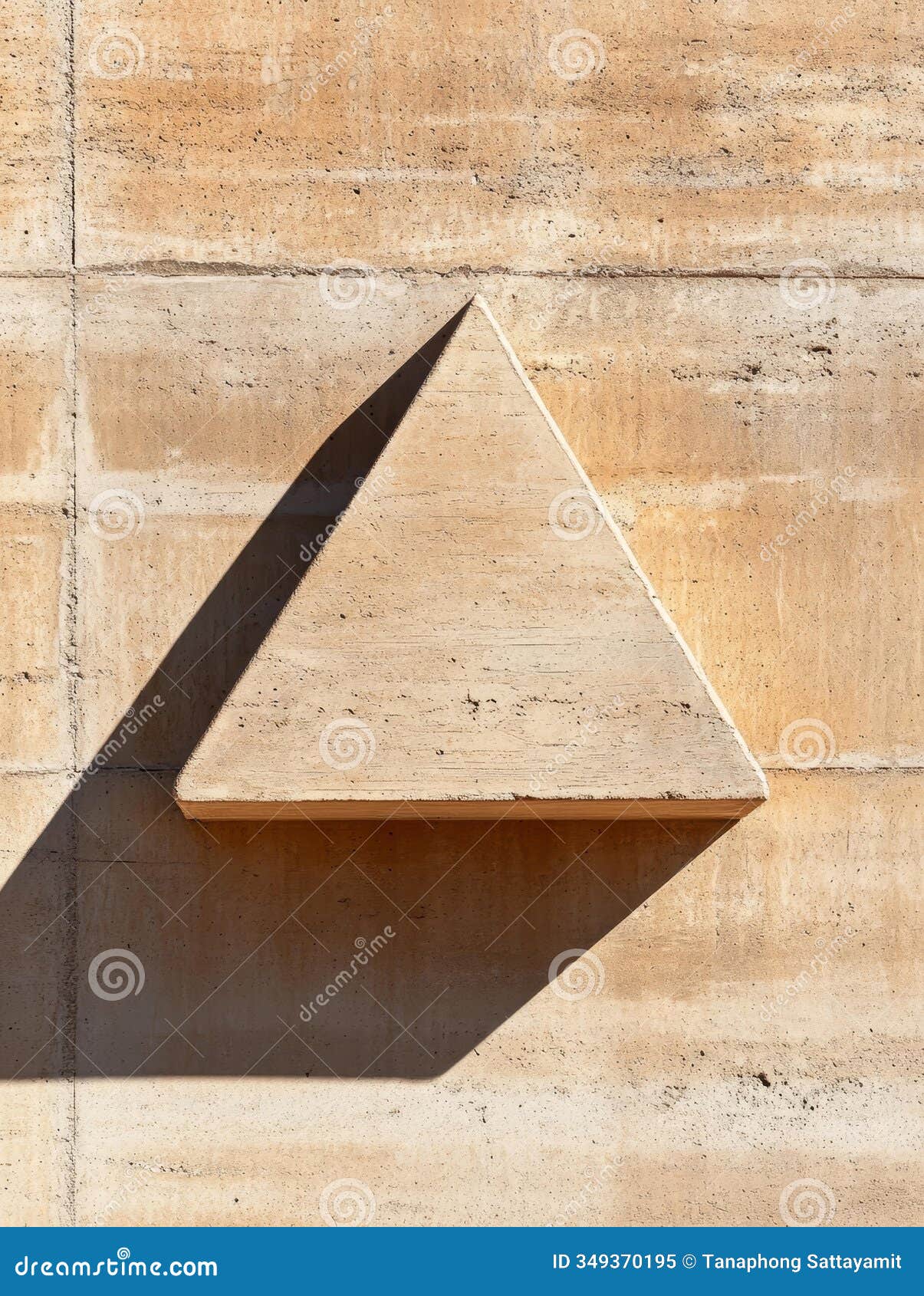 Desert Sands Triangle Plate a Serene Oasis Symbolized by a Triangular ...