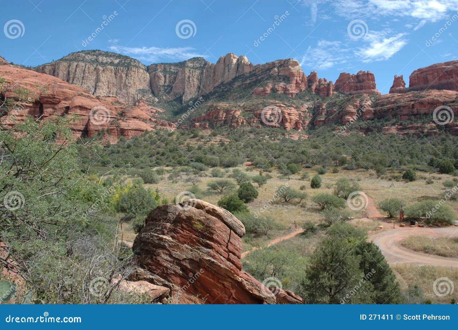 Desert scape stock image. Image of scenery, landscape, cactus - 271411