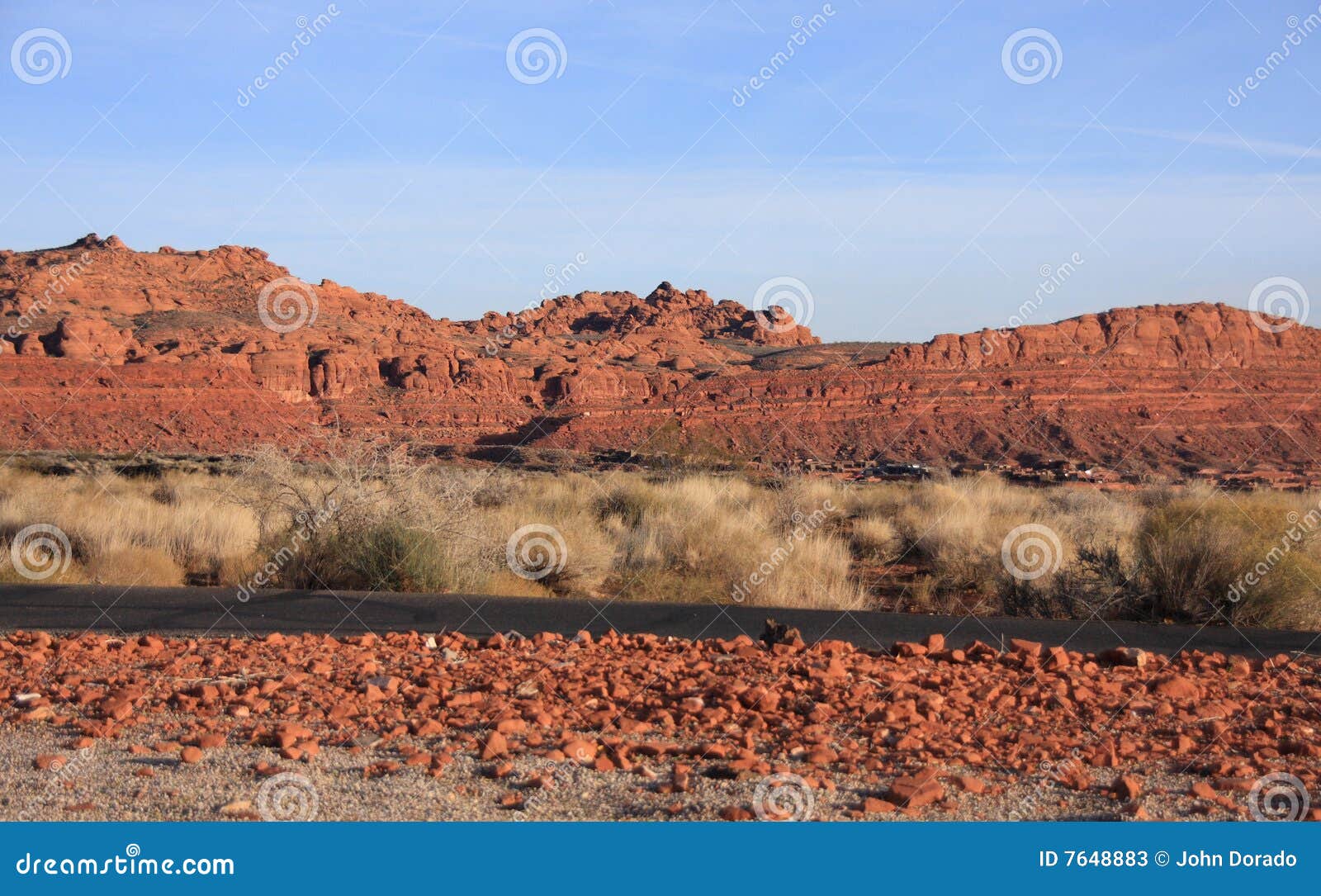 Desert Scenery stock image. Image of outdoor, desolate - 7648883